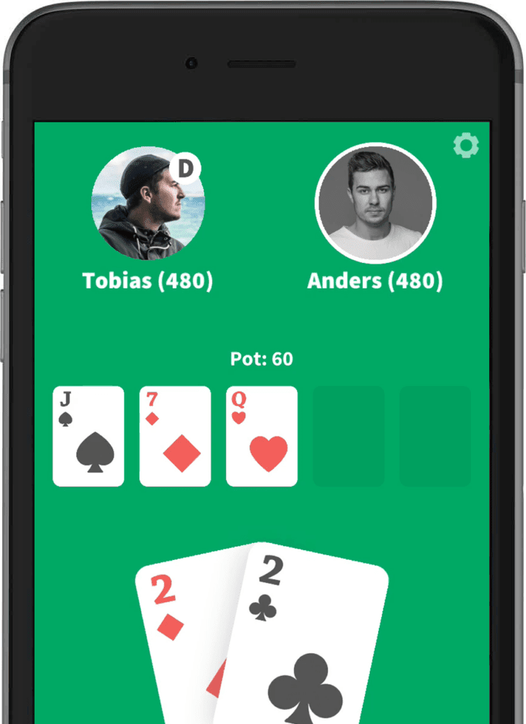 multiplayer live poker app - EP gameplay - EasyPoker